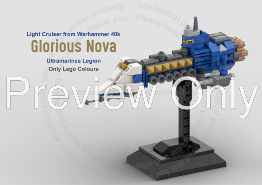 LEGO MOC Warhammer 40k Light Cruiser by dertagedieb | Rebrickable ...