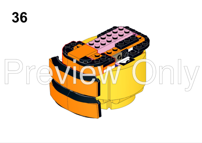 LEGO MOC Up-Scaled LEGO Minifigure Accessory - Majestic Tiger Helmet by ...