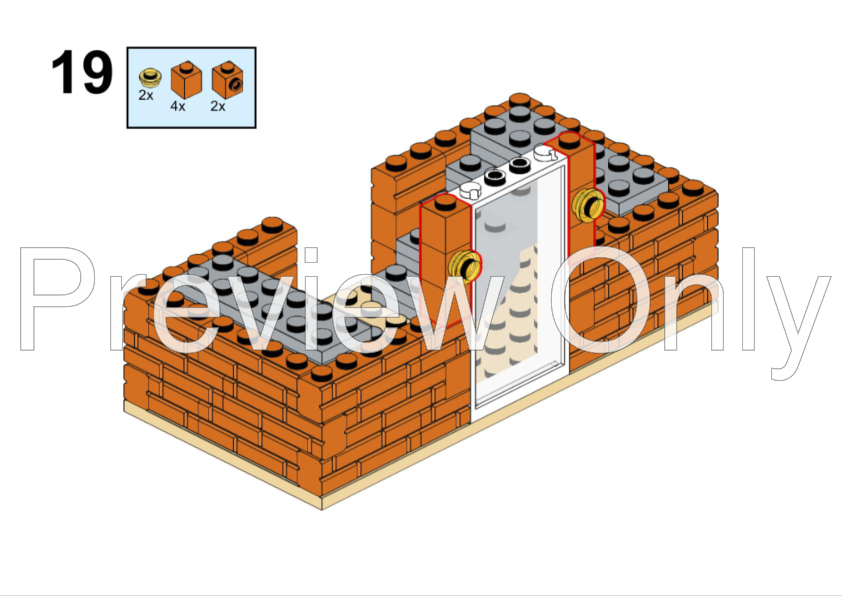 LEGO MOC Crossor House (Base on Kongming Lock) by uminuo | Rebrickable ...