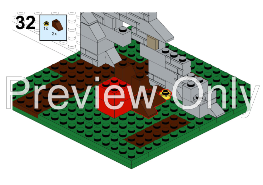 LEGO MOC-176956 Forestmen Ruined Wall Look-Out by Mikey_Brickalloti ...