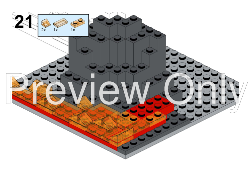 Lego Moc Fright Knights Volcanic Outpost By Mikeybrickalloti