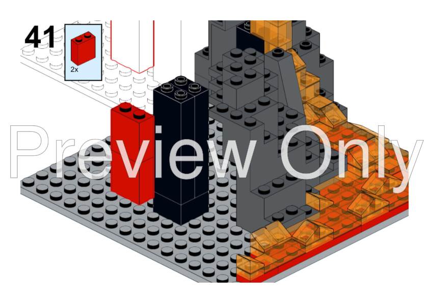 Lego Moc Fright Knights Volcanic Outpost By Mikeybrickalloti