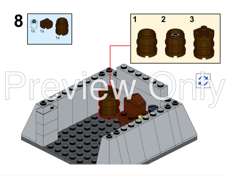 LEGO MOC Falcon Knights Watchtower v2 by Raveyaner | Rebrickable ...