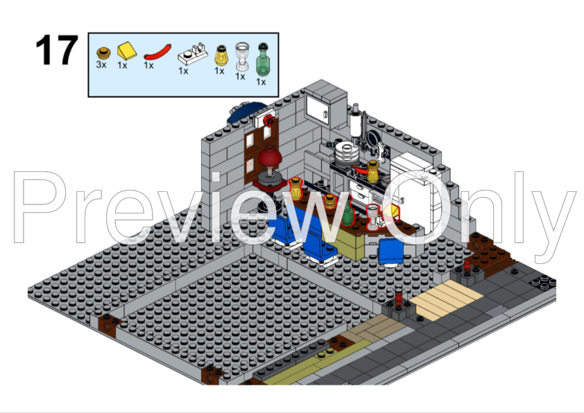 LEGO MOC Drawing Class & Terrace Cafe, Alternate build of The Lego ...
