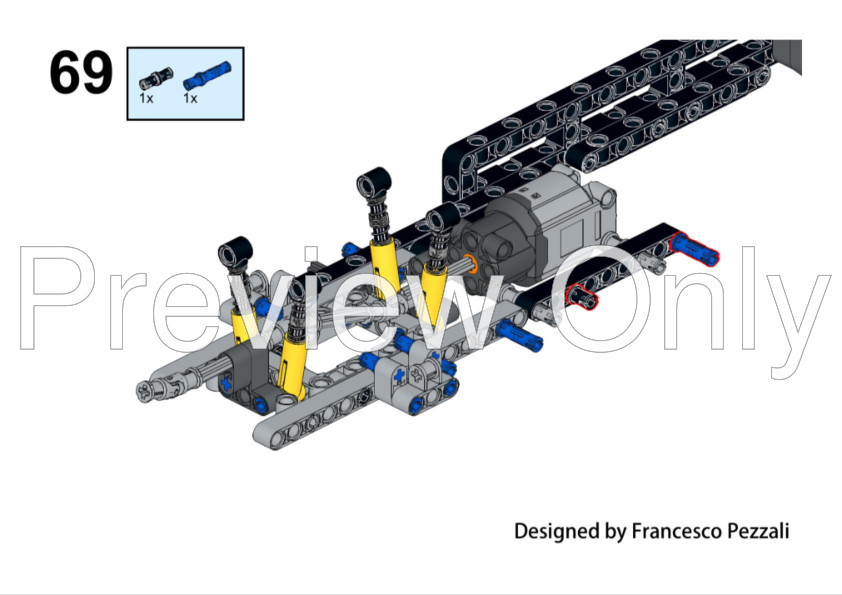 LEGO MOC Flatbed trailer for set 42043 by Frapez1972 | Rebrickable ...