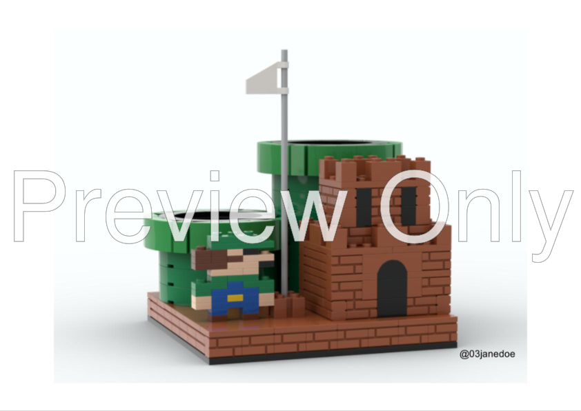 LEGO MOC Pencil Holder Super Mario - Luigi version by 03janedoe ...