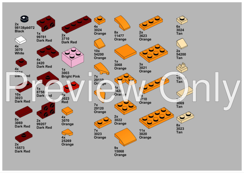 LEGO MOC DOTA 2 Lina Brickheadz by ZephyrBuilds | Rebrickable - Build ...