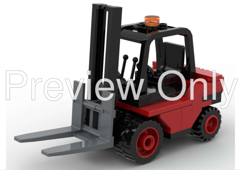 LEGO MOC Forklift by FunkyBricks | Rebrickable - Build with LEGO