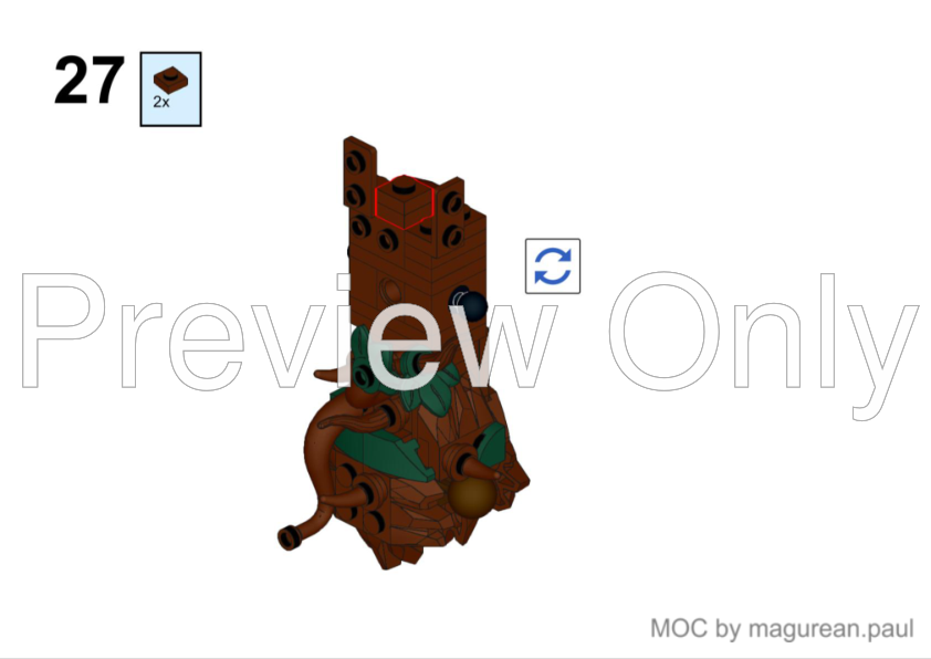 LEGO MOC LOTR - Treebeard by magurean.paul | Rebrickable - Build with LEGO