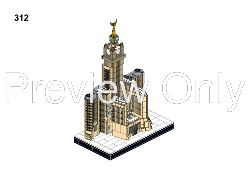 LEGO MOC Makkah Clock Royal Tower by Taters | Rebrickable - Build with LEGO
