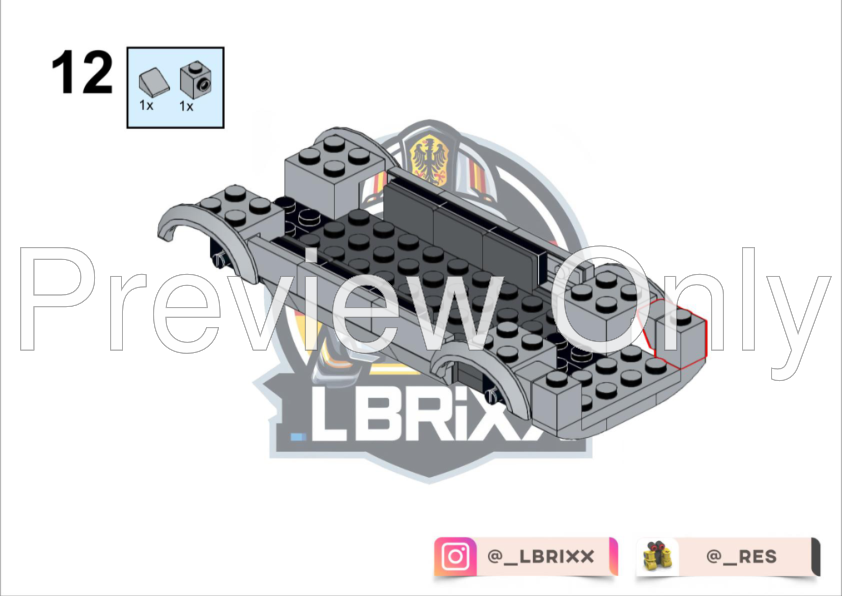 LEGO MOC Mercedes Benz Vito Autobahnpolizei by _res | Rebrickable ...