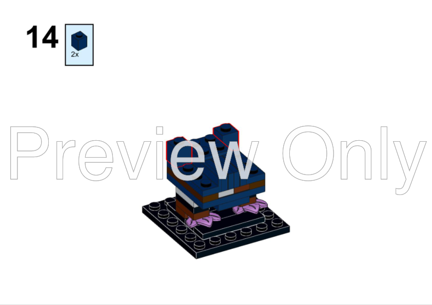 LEGO MOC Jaro Tapal Brickheadz by Ant0noo | Rebrickable - Build with LEGO