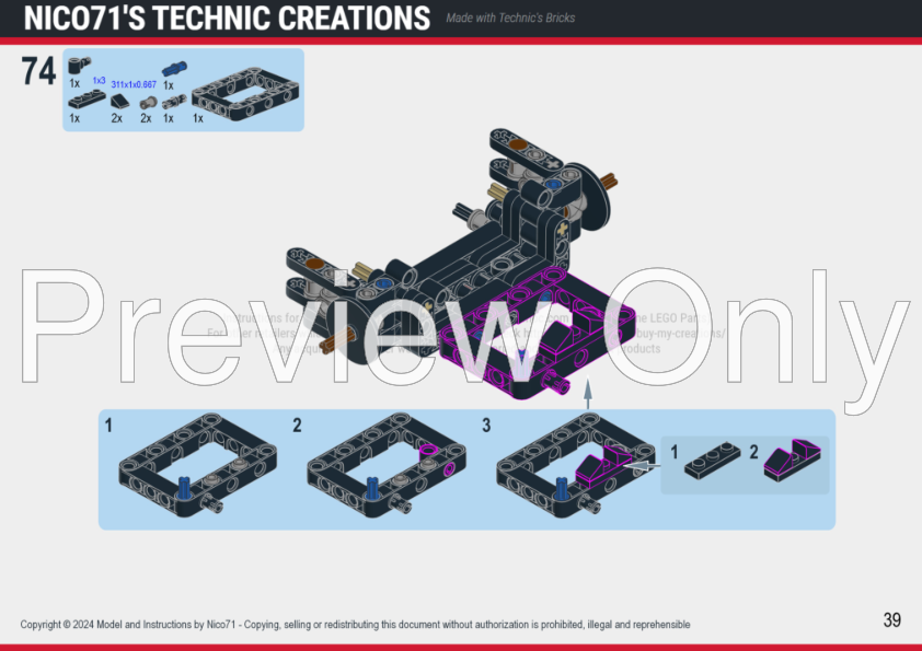 LEGO MOC Nissan Skyline Super Silhouette (KDR30) by Nico71 ...