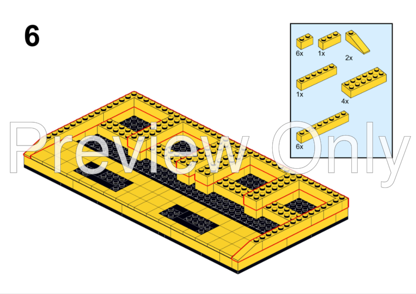 LEGO MOC Arcade iPad/Tablet Stand small / Ständer Halter klein im BVB ...