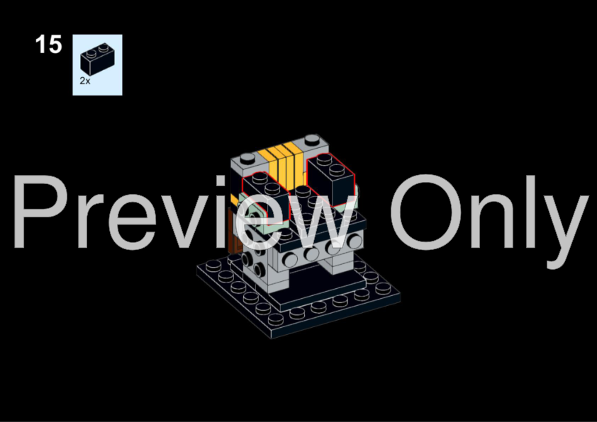 LEGO MOC Embo Brickheadz by Ant0noo | Rebrickable - Build with LEGO