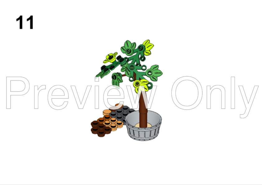 LEGO MOC Potted Plants Pack by IBrickedItUp | Rebrickable - Build with LEGO