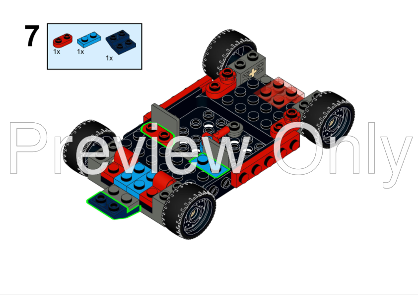 Lego Moc 76920 Flachbau Porsche By Kmpmocs Rebrickable Build With Lego