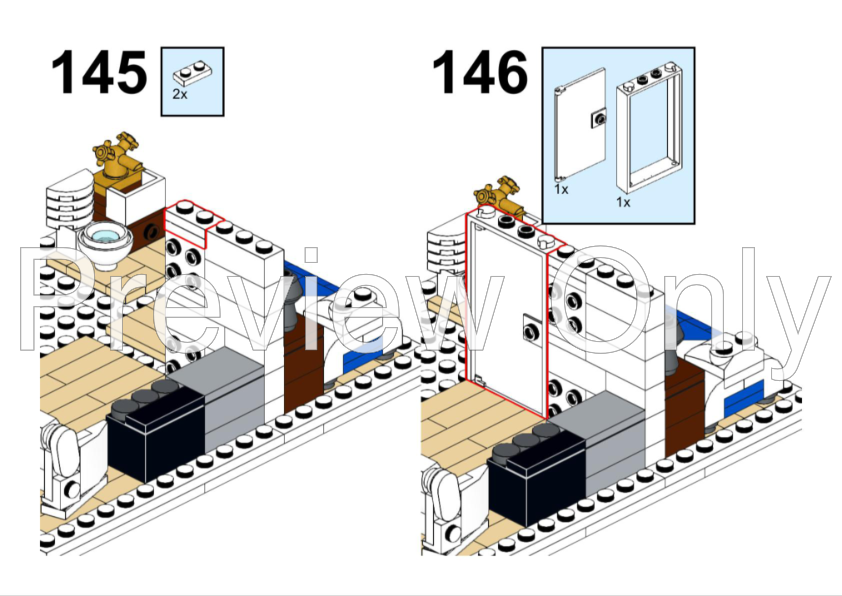 LEGO MOC Modular Apartment Buildings by 603bricks | Rebrickable - Build ...