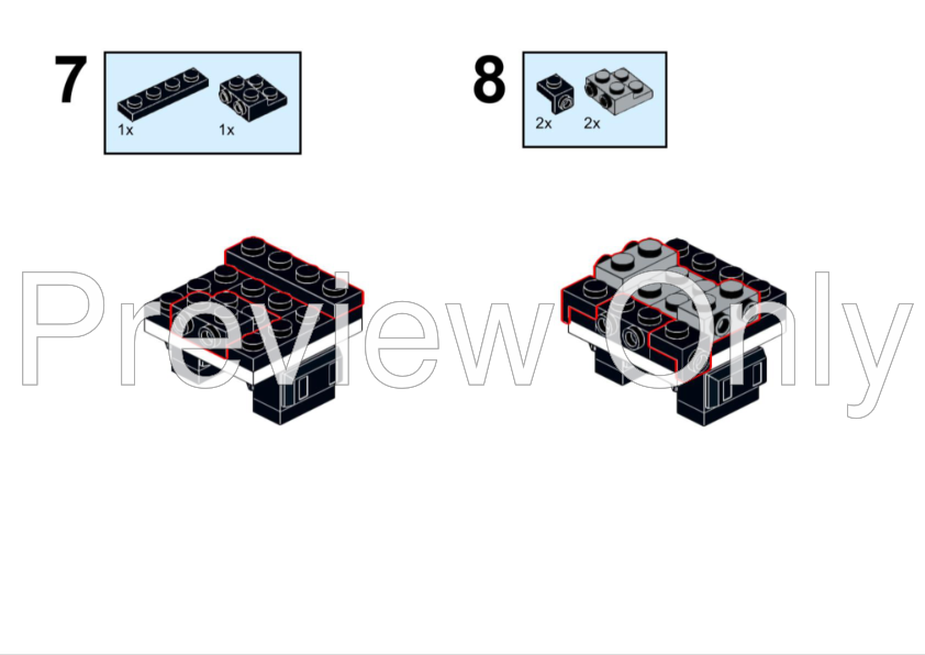 LEGO MOC Colonel Yularen Brickheadz by FMbricks | Rebrickable - Build ...