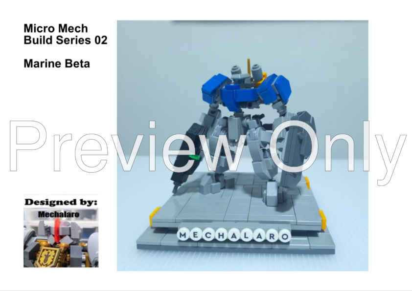 LEGO MOC LEGO Micro Mech 002 - Marine Beta by Mechalaro | Rebrickable ...