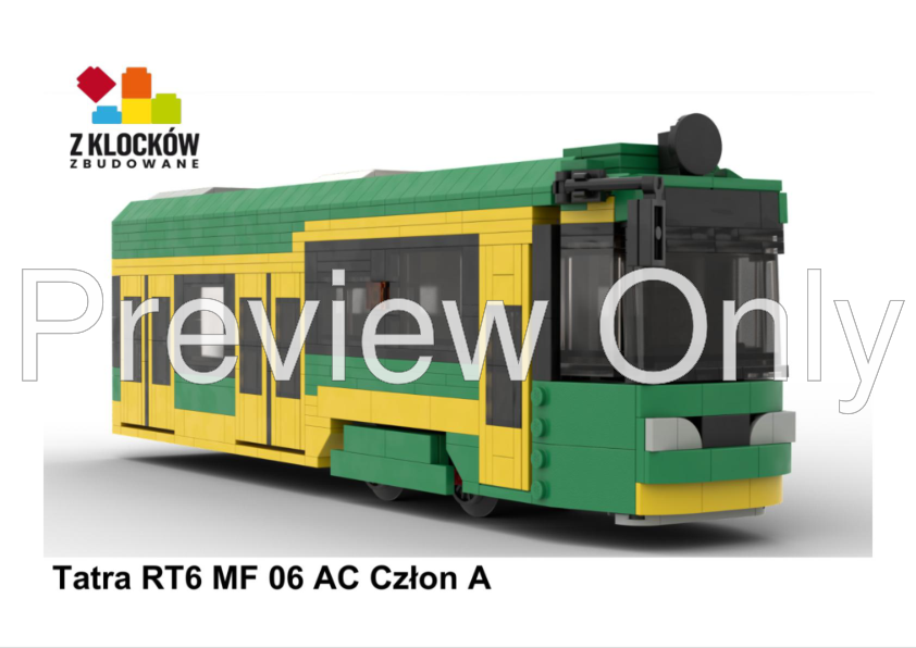 LEGO MOC Tatra RT6 MF 06 AC tram by MateuszBuduje | Rebrickable - Build ...