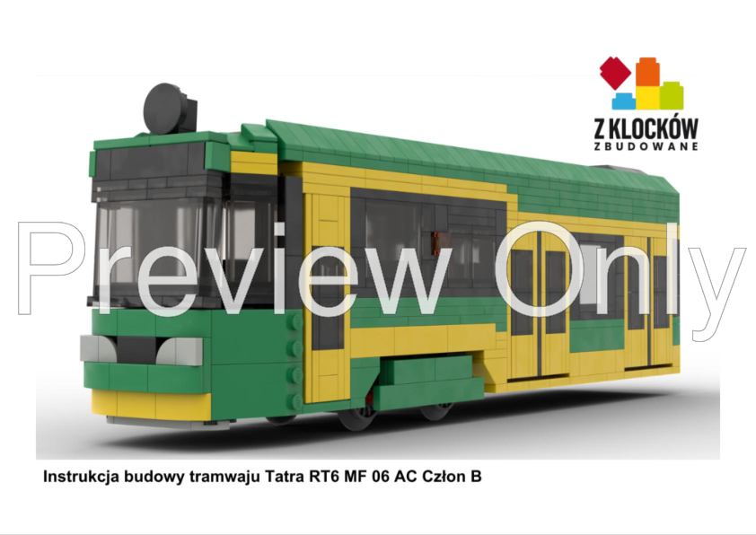 LEGO MOC Tatra RT6 MF 06 AC tram by MateuszBuduje | Rebrickable - Build ...