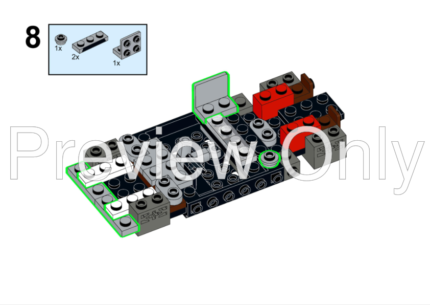 LEGO MOC 76912 DeTomaso Pantera by KMPMOCS | Rebrickable - Build with LEGO