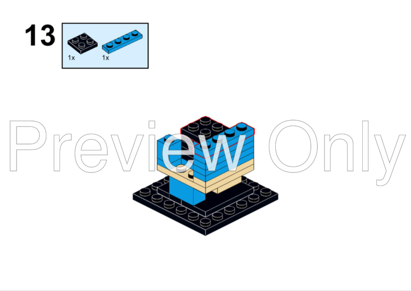 LEGO MOC Max Rebo Brickheadz by Ant0noo | Rebrickable - Build with LEGO