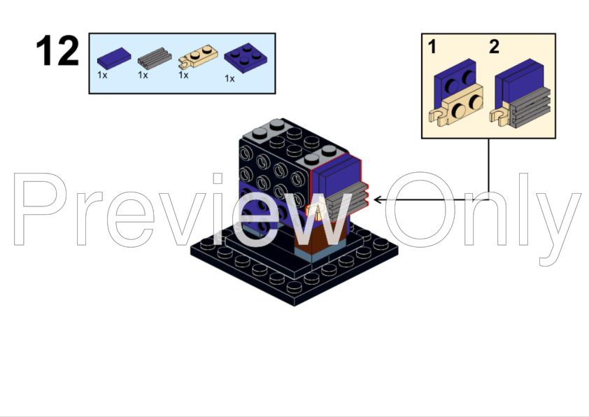 LEGO MOC Gale Brickheadz (Baldur's Gate 3) by Cryokina | Rebrickable ...