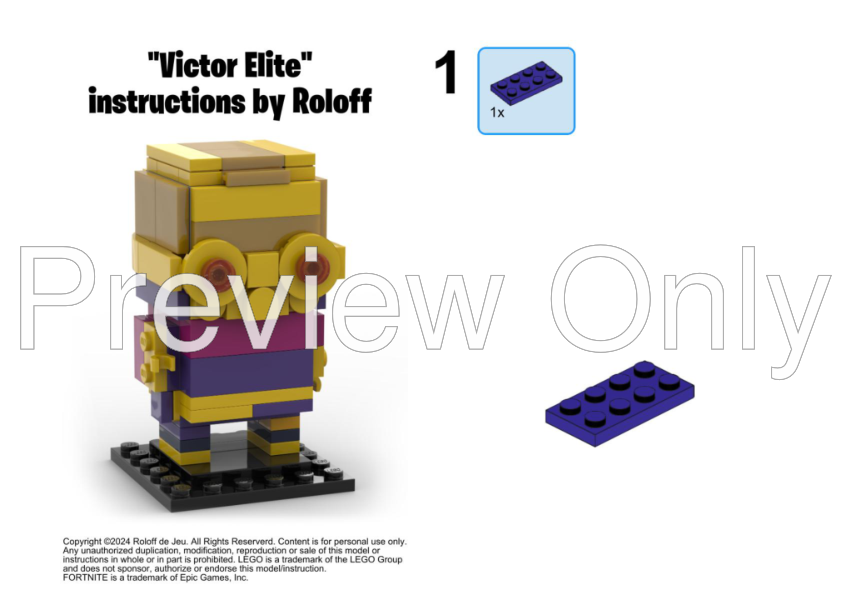 LEGO MOC Victor Elite (Fortnite FNCS version) Brickhead by Roloff ...