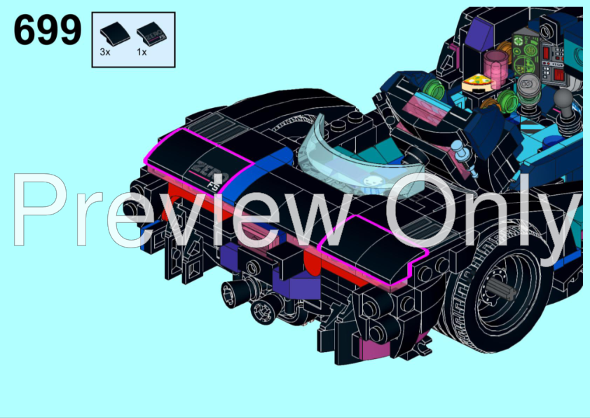 LEGO MOC Zero FS - Cyberpunk Hypercar by MadDadBricks | Rebrickable - Build with LEGO