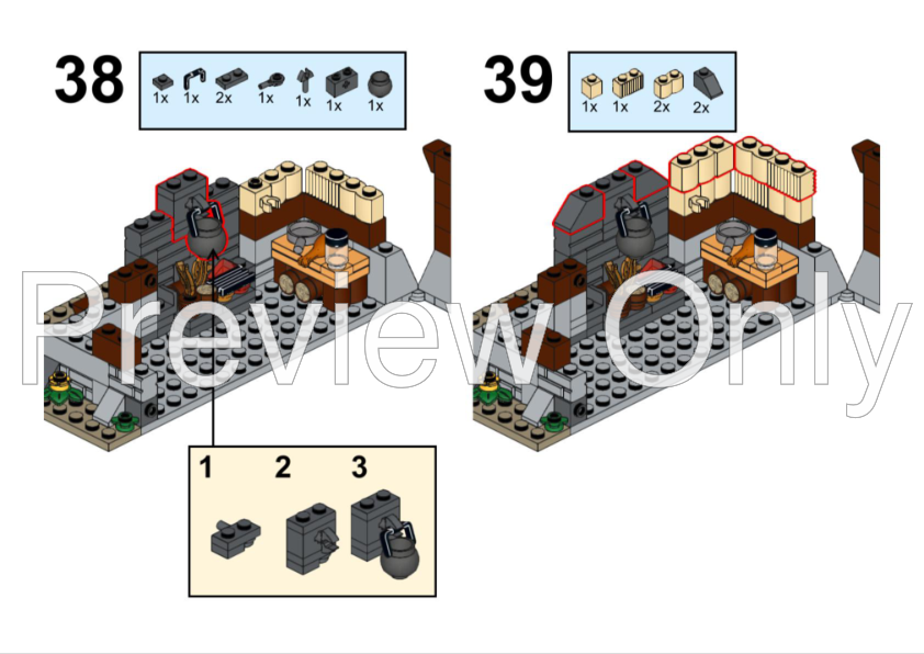 Lego Moc Tavern Medieval Village By Midibricks Rebrickable Build