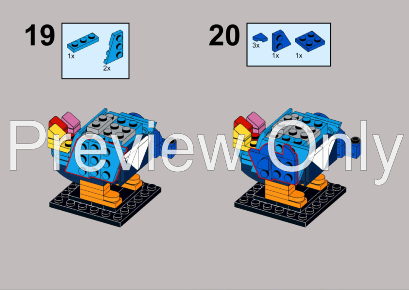 LEGO MOC Toucan Sam Brickheadz (Froot Loops) by Penguins and plastic ...