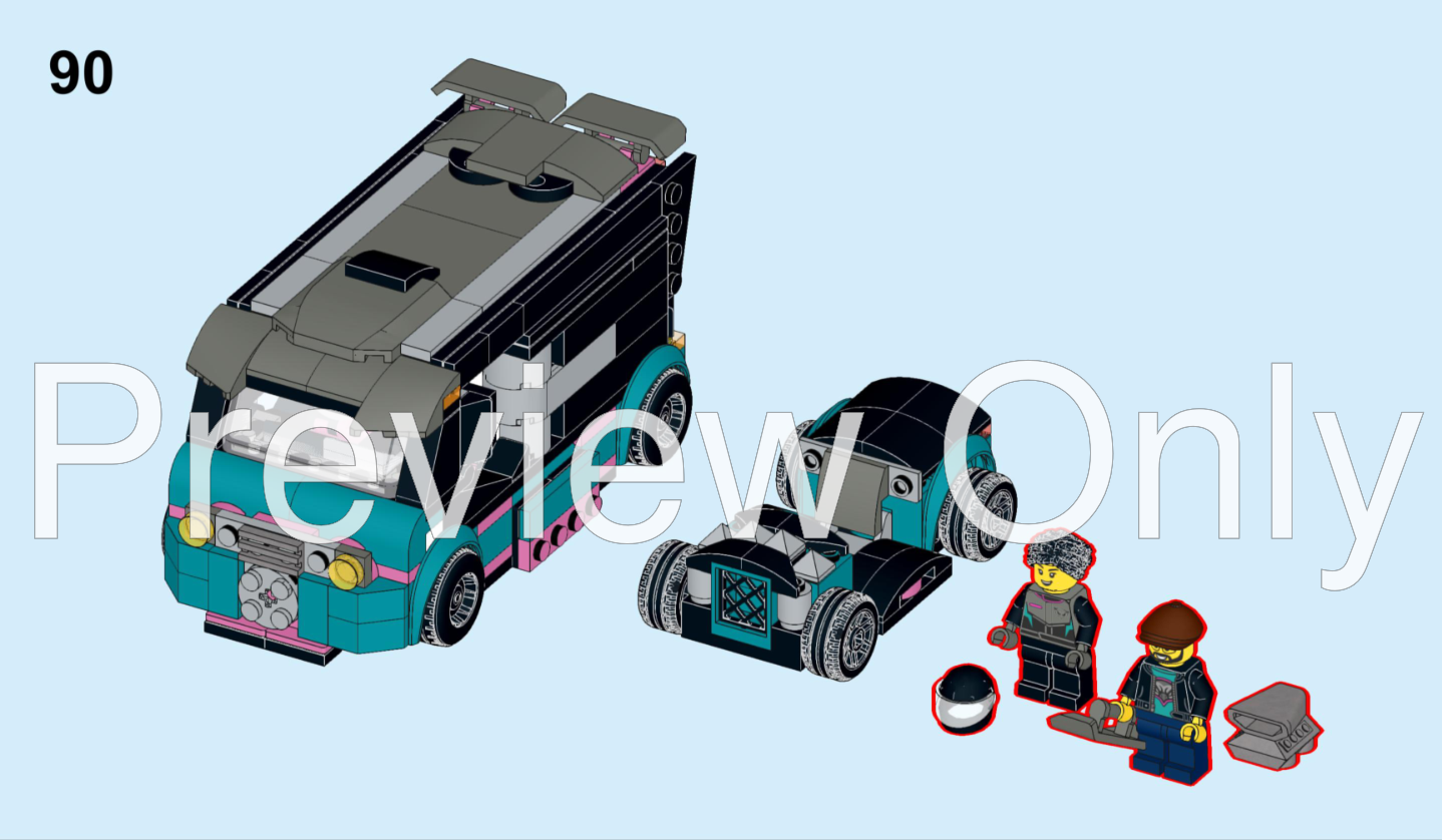 LEGO MOC 60406 Race Van and HotRod by PeterSzabo | Rebrickable - Build ...