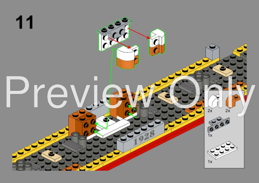 Lego Moc Santa Fe 8 Wide Carriages And Low Cost Build By