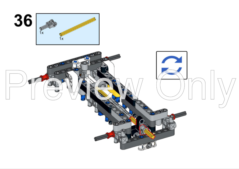 Lego Moc 42178 Model B Telehandler By Wojwachbricks Rebrickable