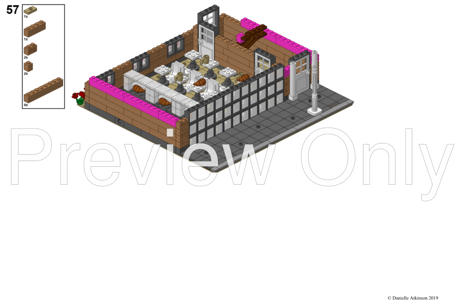 LEGO MOC Old Fashioned Coffee Shop by Danielle | Rebrickable - Build ...