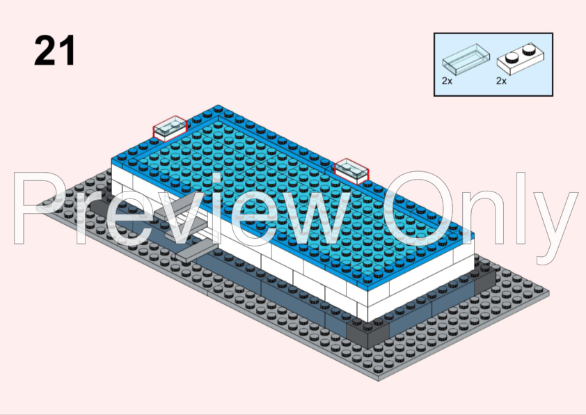 Lego Moc Harbor Brick Pool Deck By Brickbuildersmd Rebrickable