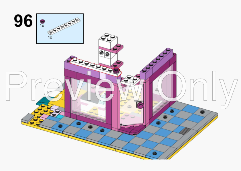 LEGO MOC Spanish market with duplex apartment, Salon, and Skatepark ...