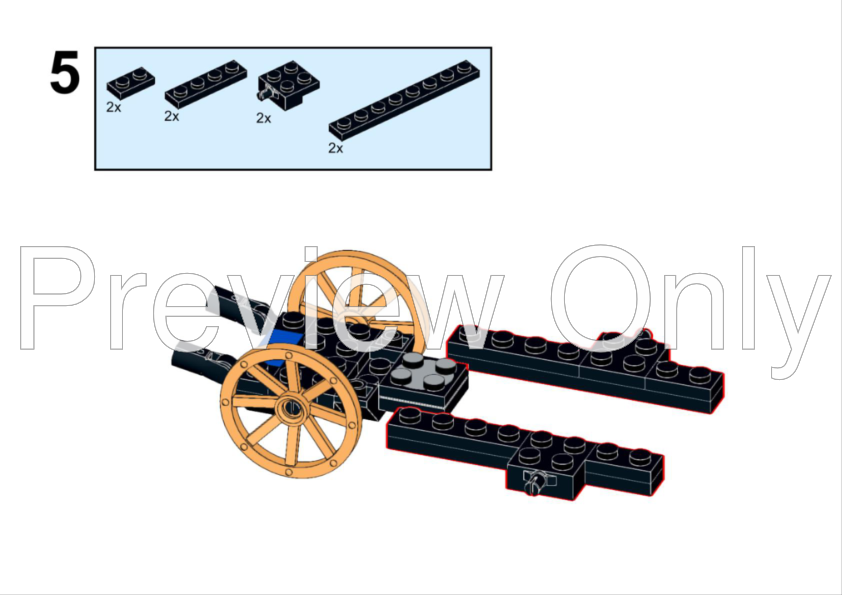 LEGO MOC kingdom jail cart by dariofol | Rebrickable - Build with LEGO