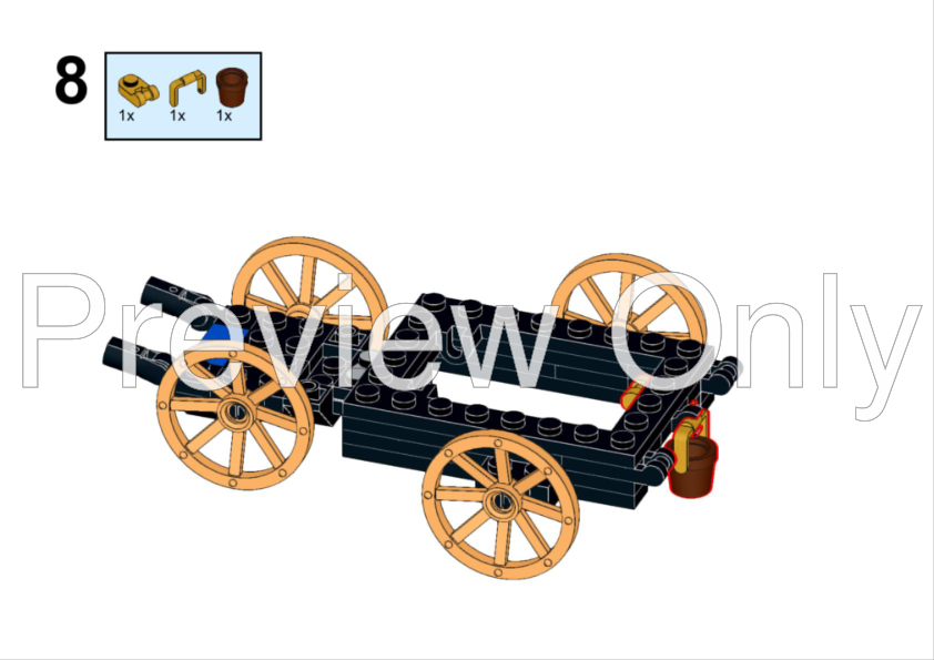 LEGO MOC kingdom jail cart by dariofol | Rebrickable - Build with LEGO