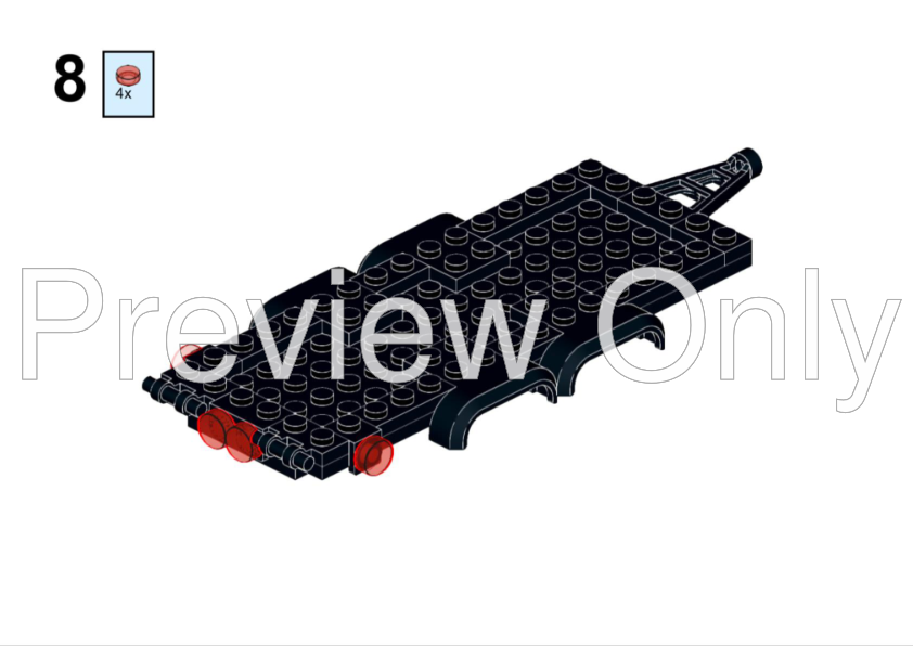 LEGO MOC Small Flatbed Trailer by BrickMind | Rebrickable - Build with LEGO