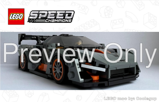 Lego Moc Mclaren Senna By Coolegup Mocs Rebrickable Build With Lego
