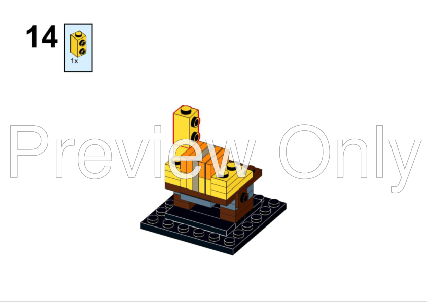 LEGO MOC Gregor Brickheadz by Ant0noo | Rebrickable - Build with LEGO