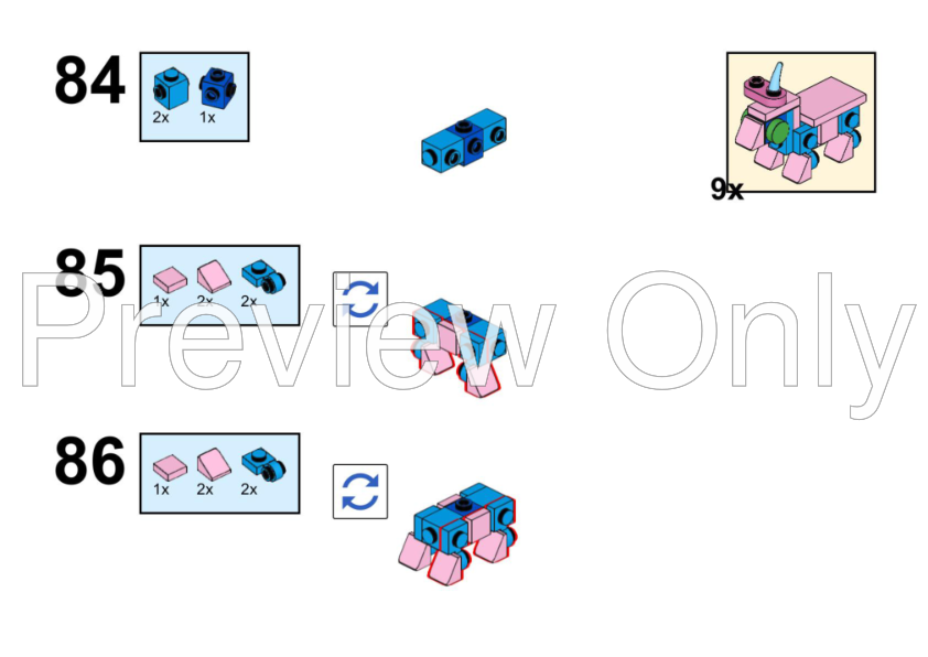 LEGO MOC Pony Unicorn Guards by GargonLe | Rebrickable - Build with LEGO