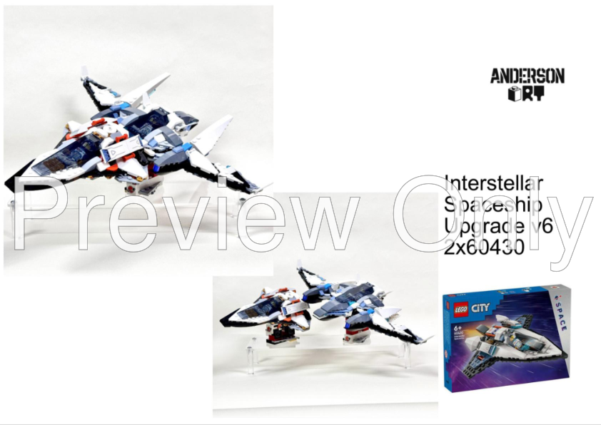 LEGO MOC Interstellar Spaceship Upgrade version 6 (2x60430) by anderson ...