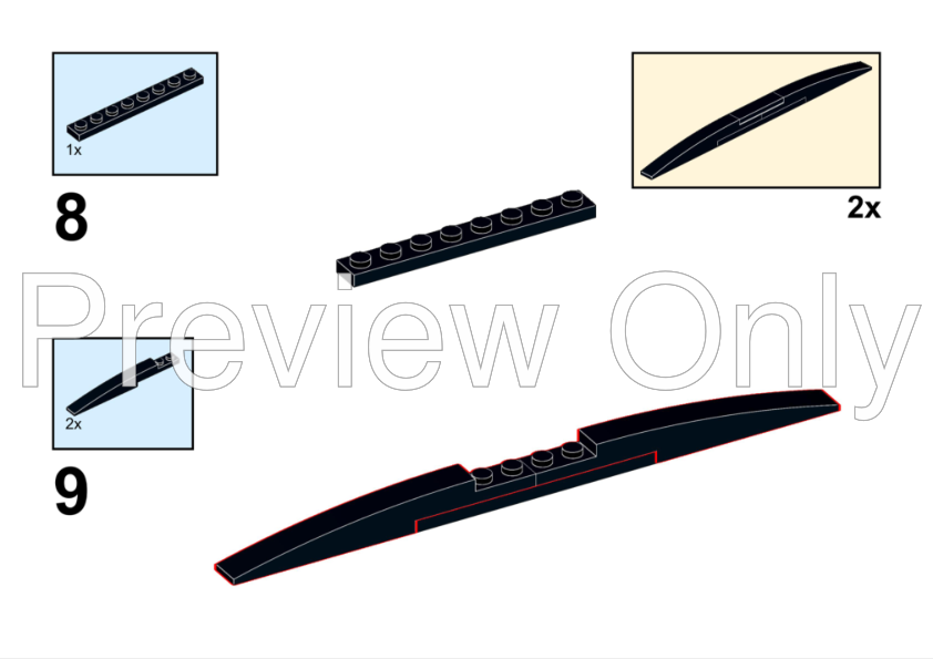 LEGO MOC Folding Batarang by built_bricks | Rebrickable - Build with LEGO