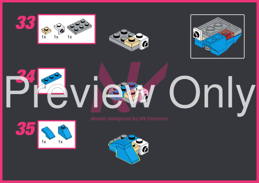 LEGO MOC 1969 Chevrolet Camaro Yenko by NV Carmocs | Rebrickable ...