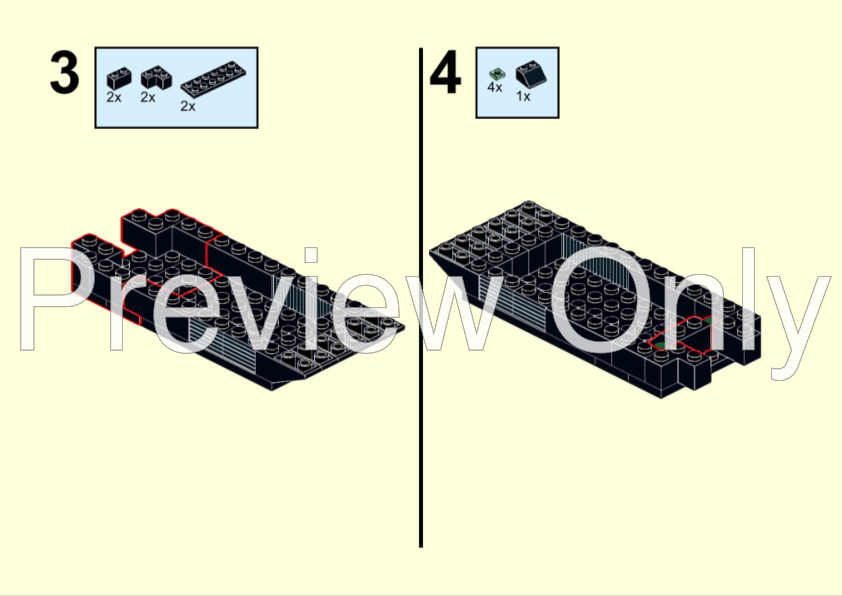 LEGO MOC Zenith-9500 Star Splitter (Blacktron Version) by Camobricktape | Rebrickable - Build ...