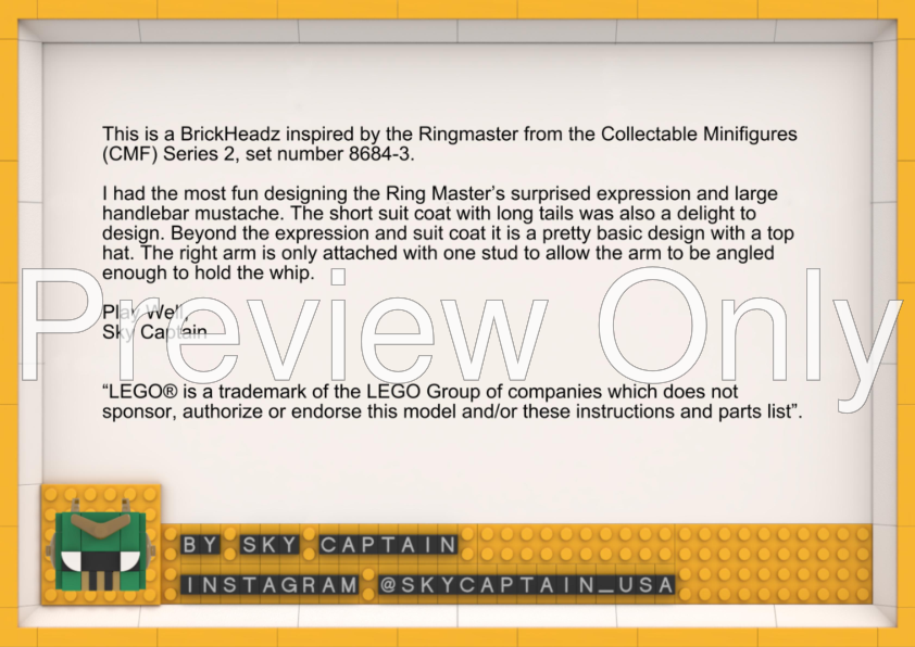 LEGO MOC Ringmaster by SkyCaptain | Rebrickable - Build with LEGO